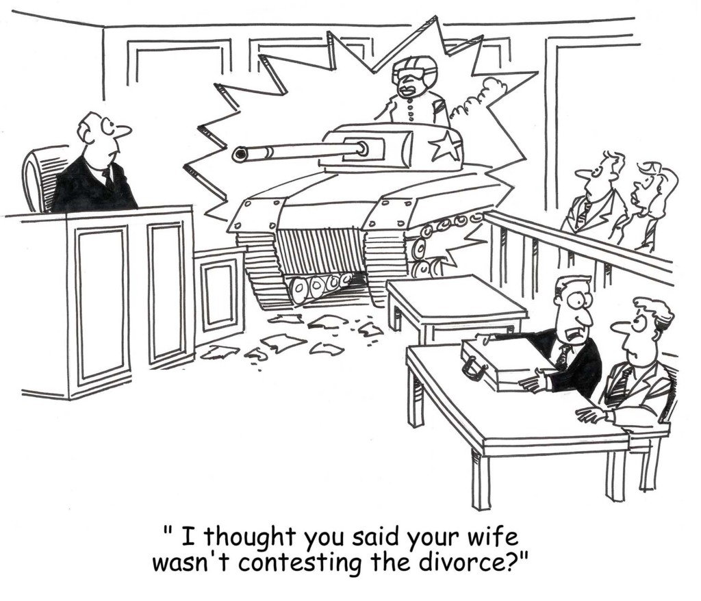 cartoon 1 - divorce - Ayo and Iken PLC